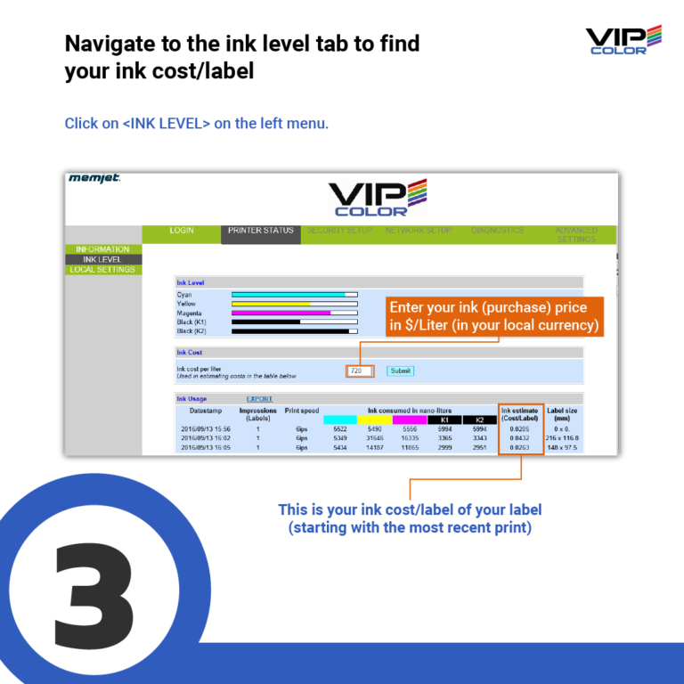 Know your Ink Cost Per Label in 3 Steps - VIPColor